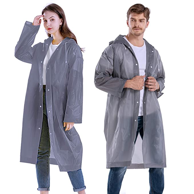 High Quality Black （Gray）Color EVA Lightweight Unisex Raincoat For ...