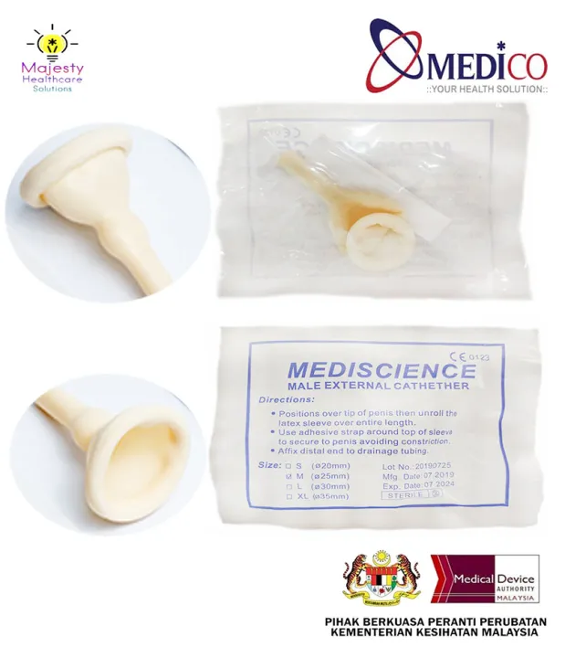 MEDISCIENCE Male External Catheter 25MM / 30MM / 35MM / pc | Lazada
