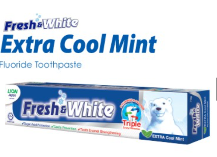 Fresh & White Toothpaste - Extra Cool Mint (225g） | Lazada