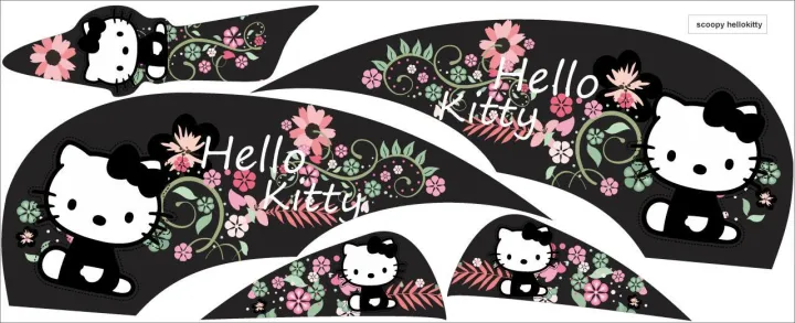striping stikerd decal Scoopy fi lama Hello Kitty | Lazada Indonesia