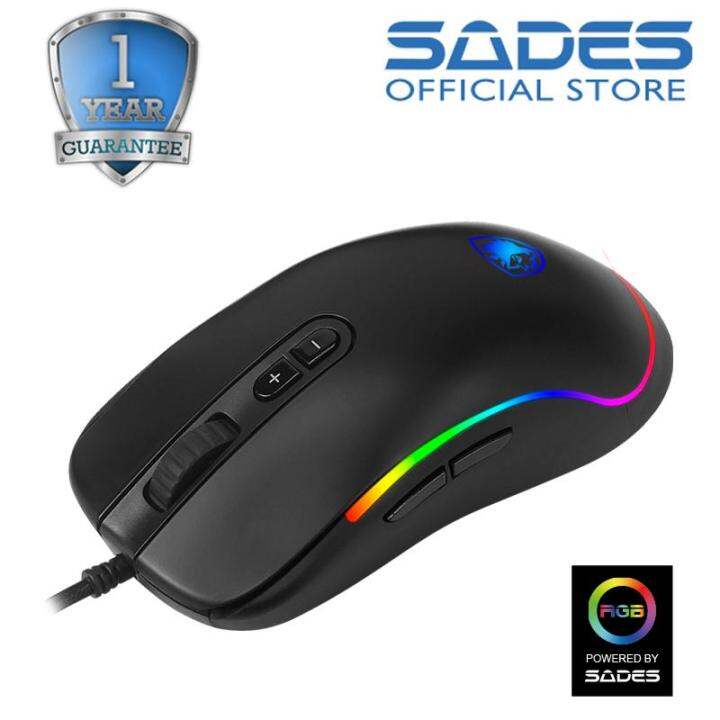 Sades Mouse Gaming Revolver RGB / Mouse Macro/ Gaming Mouse | Lazada ...