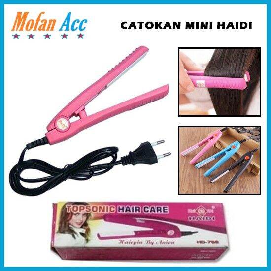 Catokan Mini HAIDI Catok Pelurus Rambut Topsonic HD 768 Hair Care Alat ...