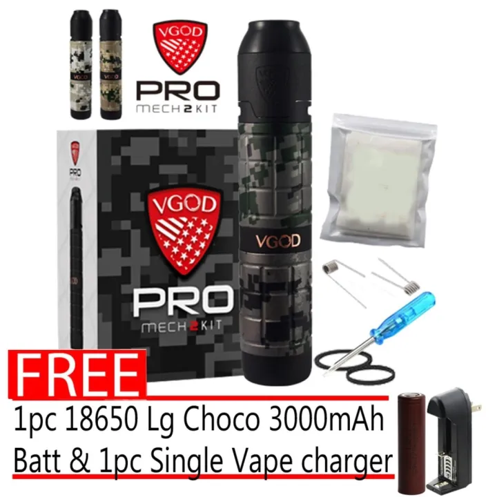 VGOD PRO MECH V2 CAMO SERIES VAPE SET ECIGARETTES VAPOR SMOK FREE ...