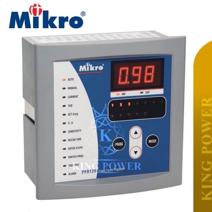 MIKRO PFR120-220-50 12 STEPS 220VAC POWER FACTOR REGULATOR | Lazada