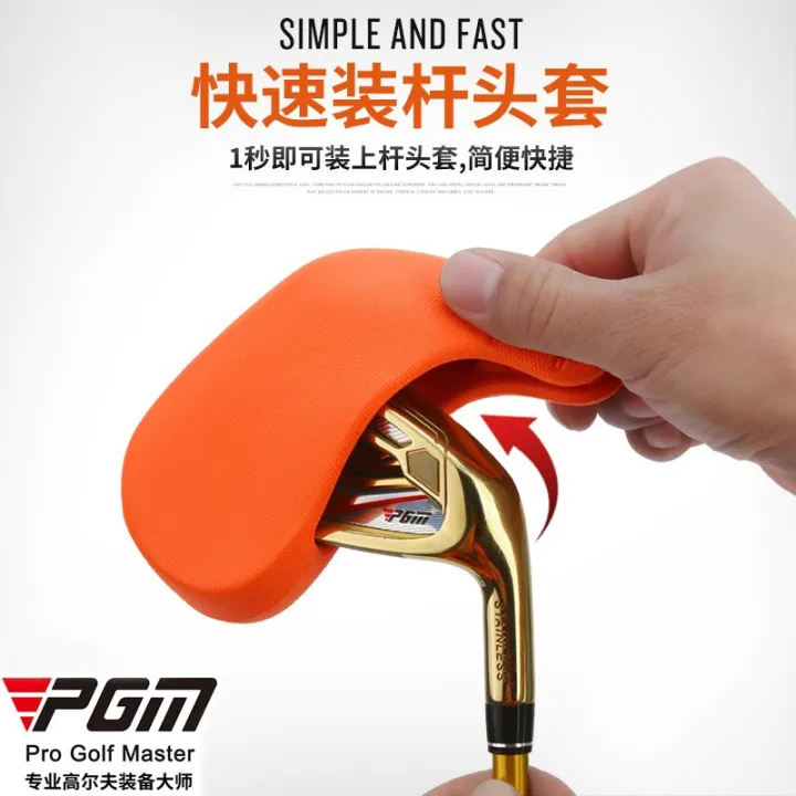 PGM 2022ใหม่กอล์ฟคลับหัวหน้าปกยางนุ่มเหล็กปกสากลคลับคุ้มครองปกครบชุดของ8 | Lazada.co.th