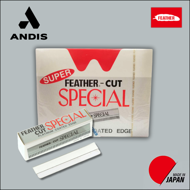 Super Feather Cut Special Platinum Coated Edge Blade Made in Japan ...