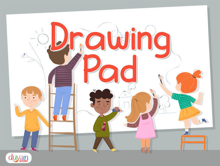 Duyan Drawing Pad (50 Sheets) Coloring Art Pads For Kids, Toddler ...