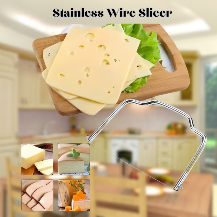 Stainless Steel Wire Slicer Easy Cutting Tool for Cheese, Butter ...
