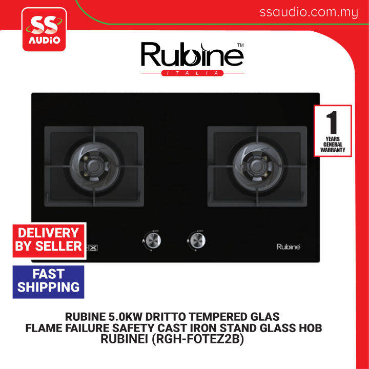 DELIVERY BY SELLER 】Rubine Built-in 2 Burner Gas Hob/ Dapur Gas/ 燃气灶 ...