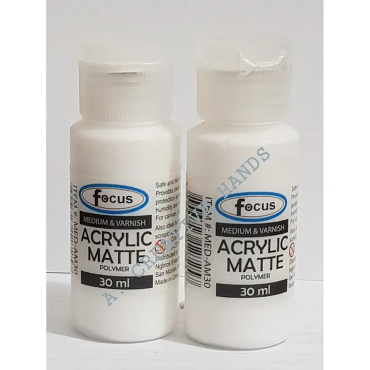 Focus Acrylic Polymer Matte - 30ml - 2pcs | Lazada PH