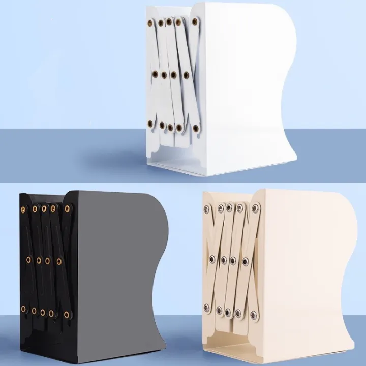 Retractable Foldable Bookshelf Metal Expandable Color Bookshelf Height Extended Bookshelf Desk
