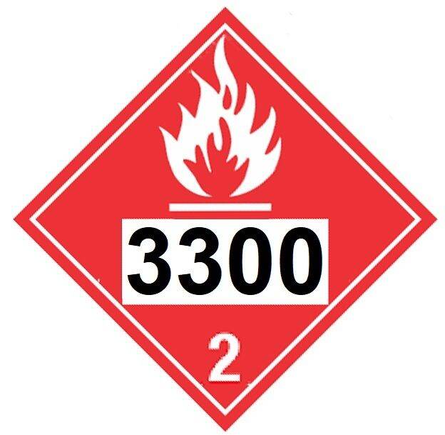 TEM HÀNG NGUY HIỂM DÁN CONTAINER CLASS 2.1 UN 3300 | Lazada.vn
