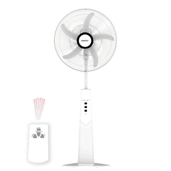 FIREFLY by OSOS 18 inch Rechargeable Stand Fan with LED Night Light and ...