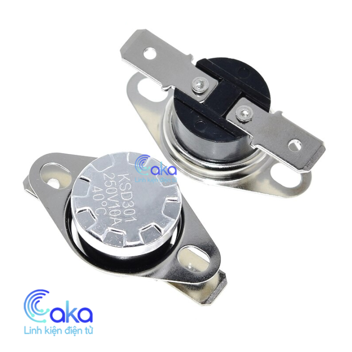 Rơ Le Nhiệt Độ KSD301 - Relay Cầu Chì Nhiệt 80, 85, 90, 95, 100, 120, 125, 130, 135, 140, 145 ...