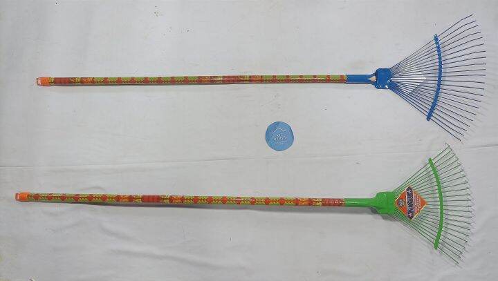 SAPU GARUK DAUN BESI ANTI KARAT PATAH TAMAN GAGANG KAYU HALAMAN JALANAN ...