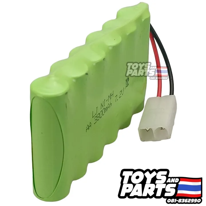 Battery 7.2V 3800 mAh. Ni-MH Rechargeable AA Battery Pack with KET-2P ...