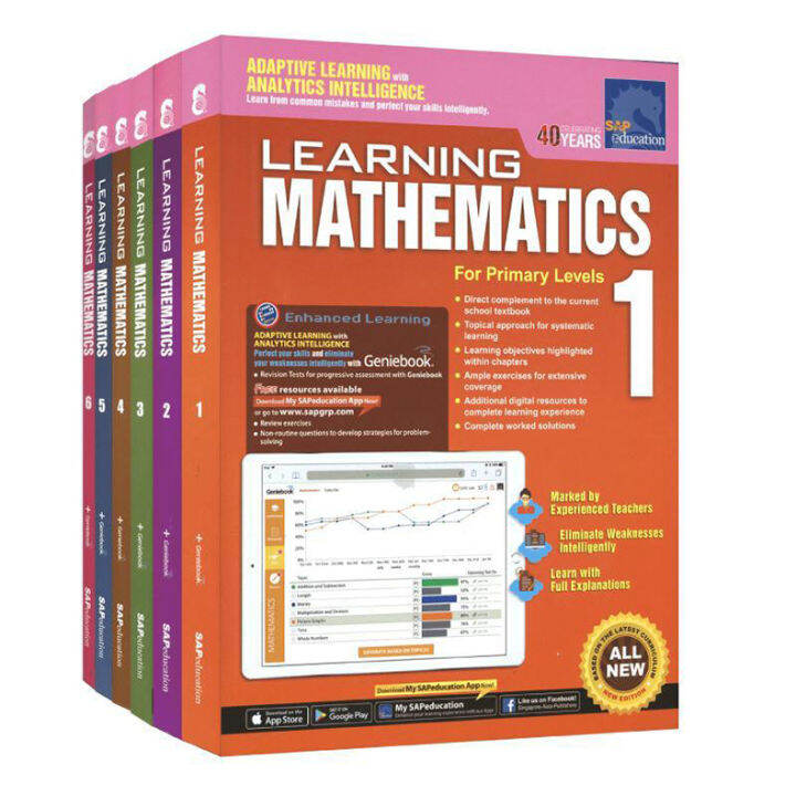 6pcs/set SAP Learning Math Books Grades 1-6 Kids Learning Math Book ...