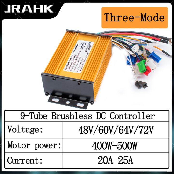 JRAHK 48V 60V 64V 72V Ebike Scooter Controller 400W 500W DC Brushless ...