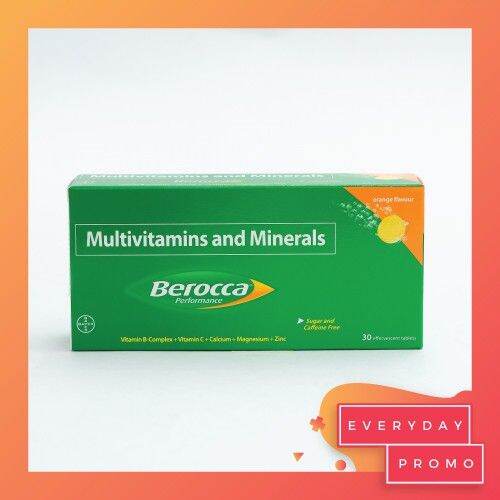 Berocca Performance Mg+Zn tab 30s | Lazada PH