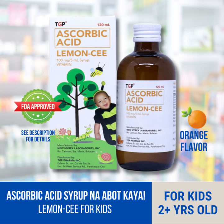 (Ceelin Generic) LEMON CEE Ascorbic Acid Syrup for Kids | Lazada PH