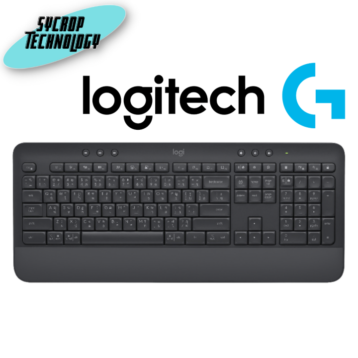 คีย์บอร์ดไร้สาย LOGITECH (สีดำ) รุ่น K650 Black ประกันศูนย์ เช็คสินค้า ...