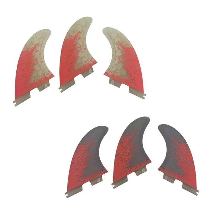 G5 Surfboard Fins Double Tabs 2 Honeycomb Fins Tri Fin Set Surf Boards ...