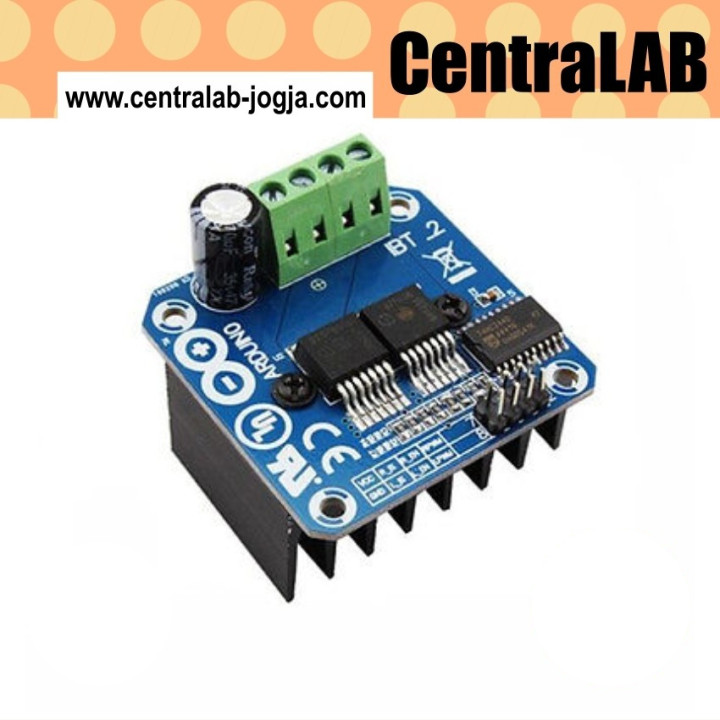 Motor Driver H-Bridge Module BTS7960 BTS7960B 43A untuk Arduino ...