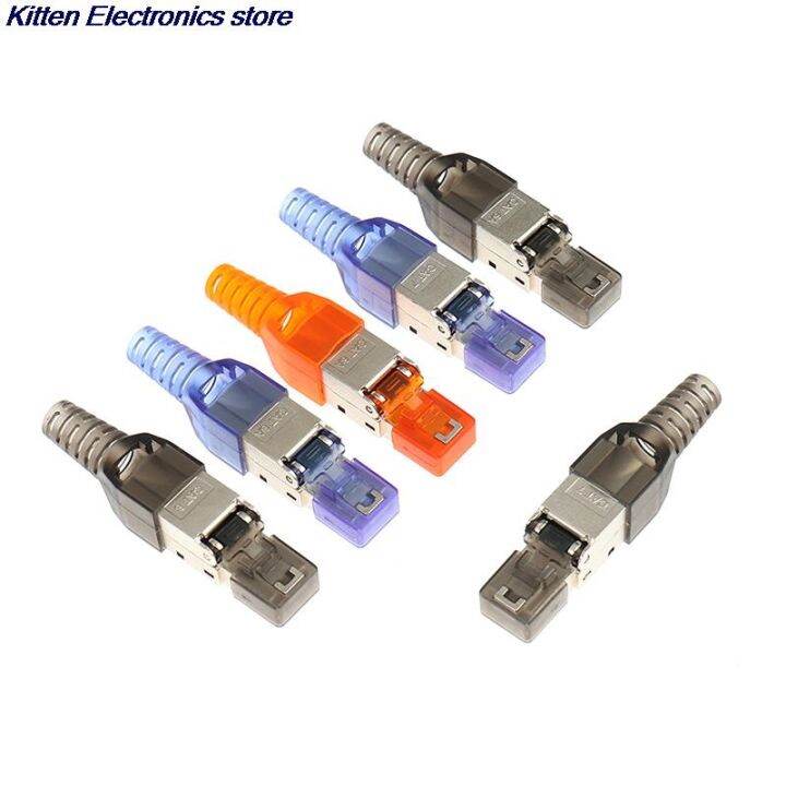 [HUAI JIA] Tool Free Shielded Crystal Head Ftp RJ45 Cat 7/Cat6A/Cat8 ...