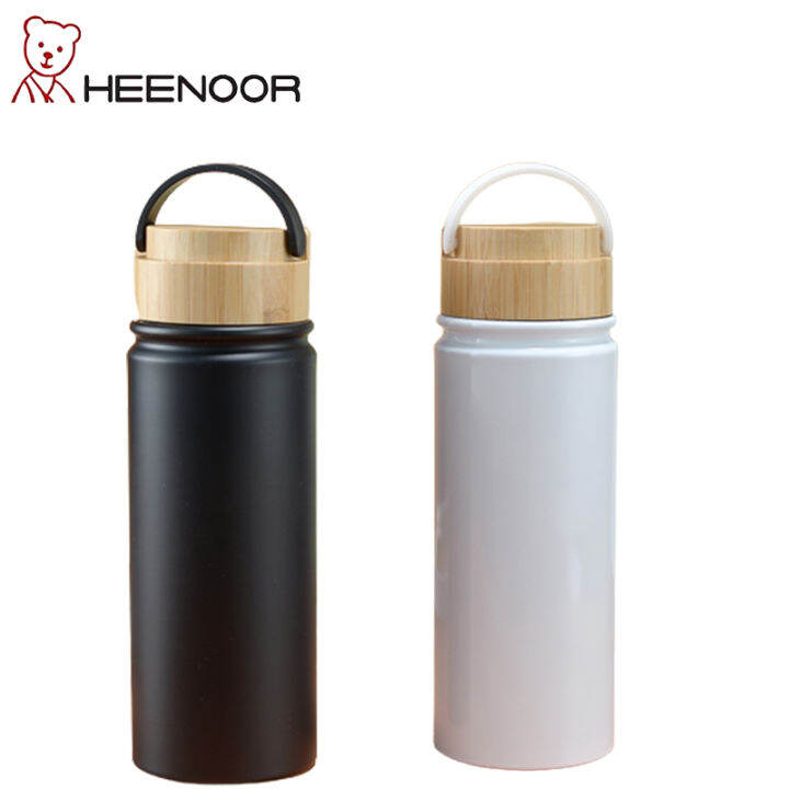 Heenoor Botol Termos Tutup Bamboo Simple Minimalis Modern + Tentengan SUS 304 | 550ML | HN-223 ...