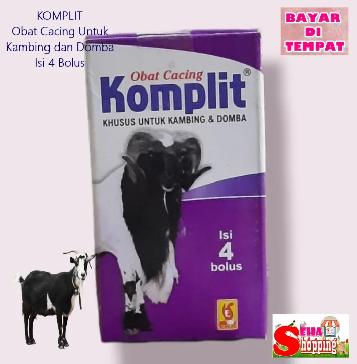 Komplit Kambing Isi 4 Bolus Original - Obat Cacing Pita Hati Paru Untuk ...