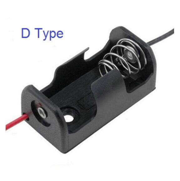Battery Holder for 1 X D Type Battery Case Box Wires | Lazada