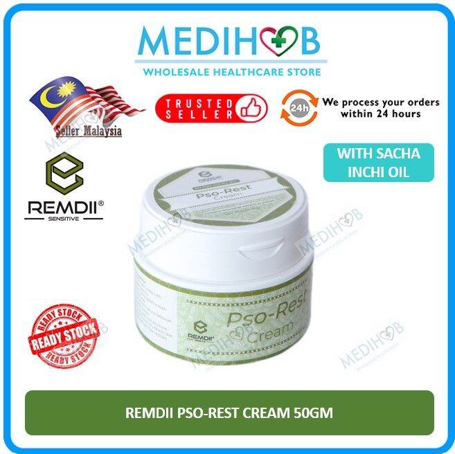 Remdii Pso-Rest Cream 30ml Psoriasis Flaky Dry Scaly Skin Plant Based ...