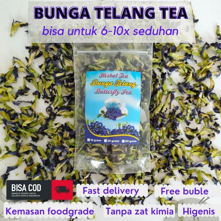 teh bunga telang kemasan 10gr | Lazada Indonesia
