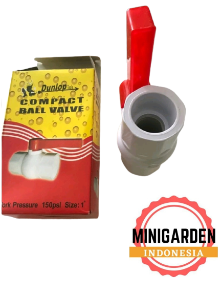 STOP KRAN DRAT DALAM 1'' HSS BALL VALVE PVC 1 INCH KRAN PLASTIK PRALON ...