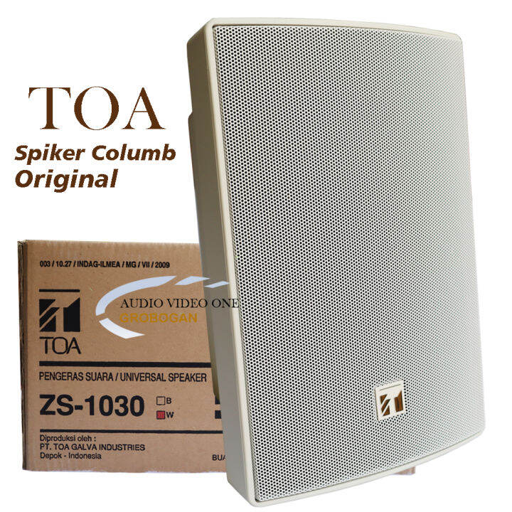 Toa Speaker Dinding / Wall TOA-ZS 1030 Putih Spiker Columb Salon Masjid 30 Watt | Lazada Indonesia