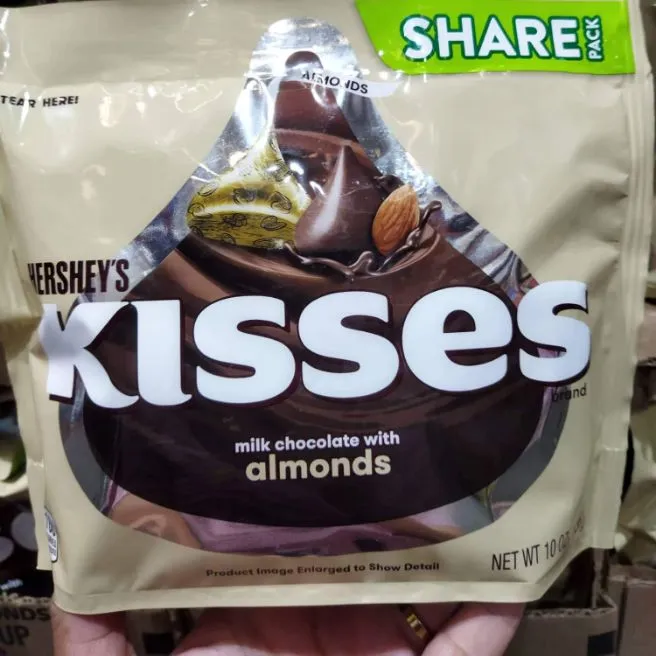 HERSHEY'S KISSES, milk chocolate with almonds (10oz)(283 grams) | Lazada PH