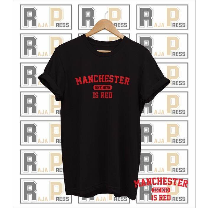 【New】เสื้อยืดผ้าฝ้าย เสื้อยืด ลาย Manchester IS RED Dtf หน้าจอพิมพ์ ...