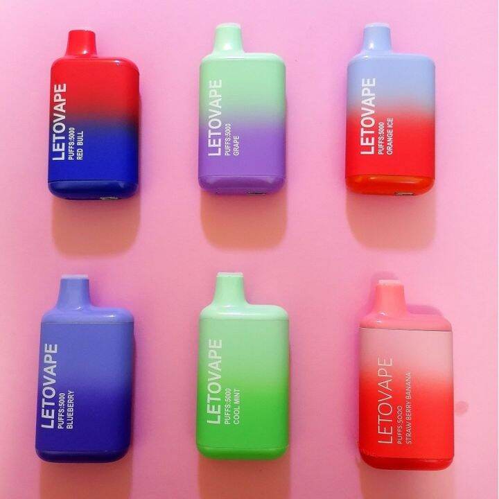 LETO 5000 PUFFS 50mg vape smoke Dispo Pod TOBACCO 650mAh TASTE CHILLAX ...
