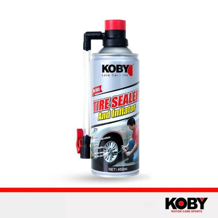 Koby Tire Sealer and inflator 450ml | Lazada PH