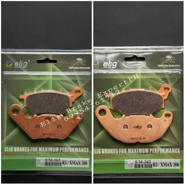 Yamaha R3 Xmax 300 - Front Rear Elig Sintered brake pads | Lazada PH