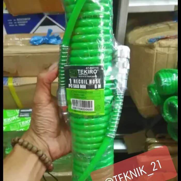 Selang angin kompresor 6 meter tekiro selang recoil 6 meter 5mm x 8mm ...