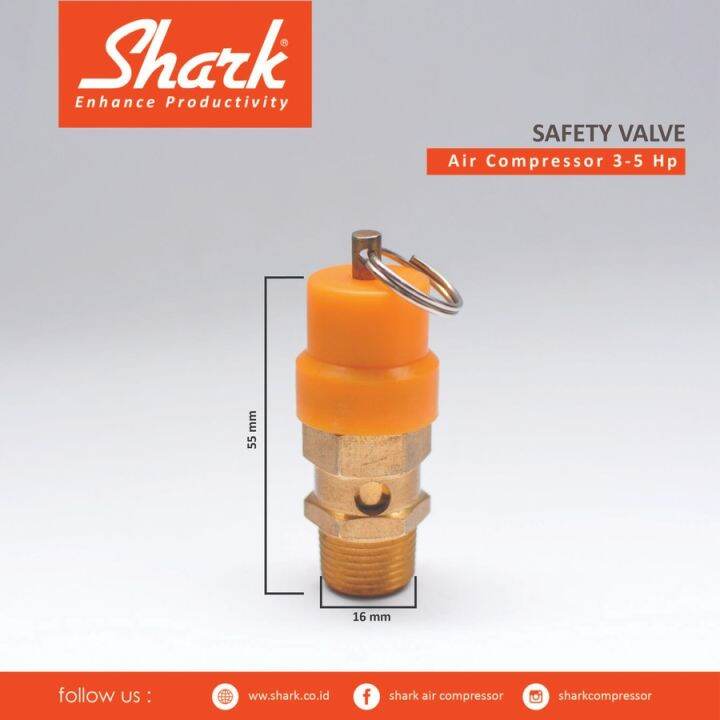 Safety Valve Kompresor Shark 3 Hp Sampai 10 Hp | Lazada Indonesia