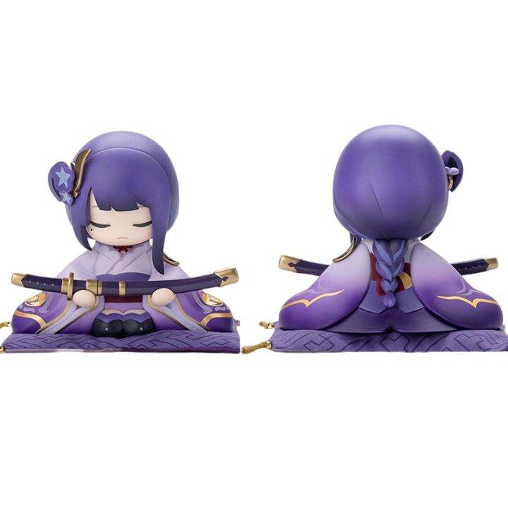 n1lvbf Game Genshin Impact Raiden Shogun Figure Kneeling Position Anime ...