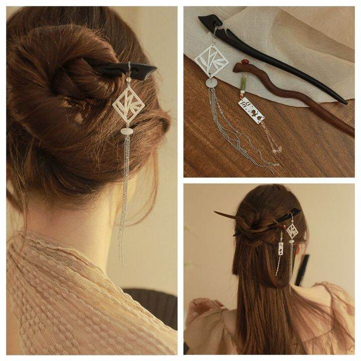 GUDAN สำหรับผู้หญิง คลาสสิกคลาสสิก พู่พู่ห้อย เครื่องประดับผมเด็ก ...