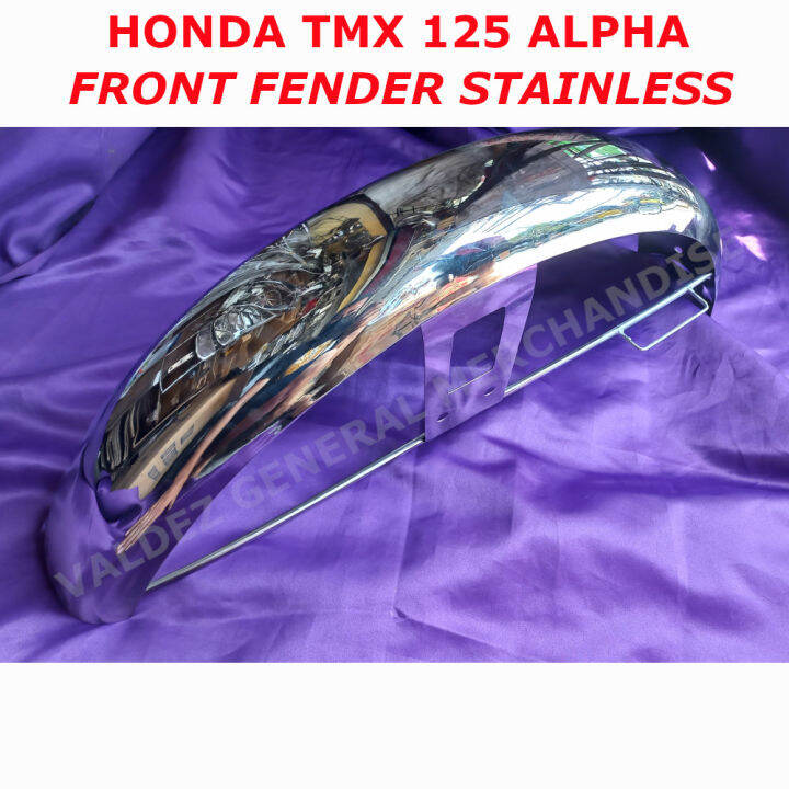 Honda TMX 125 Alpha, Front Tapalodo Stainless,Front Fender, for 18 Rim ...
