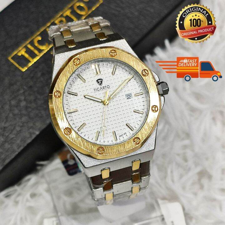 New!! Original Ticarto 45mm Men's Watch Casual Dual-Time Super ...