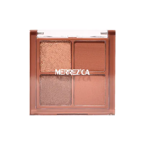 พาเลท 4 ช่อง MERREZCA Eye Color palette โทนสีน้ำตาล มีทั้งเนื้อแมท ...