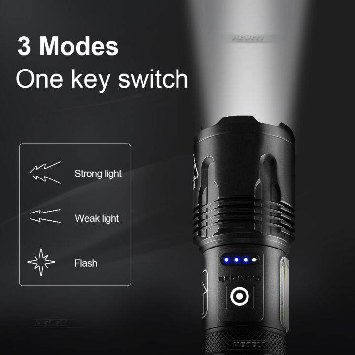 Super XHP120 9-core Powerful Led Flashlight torch XHP90 USB ...