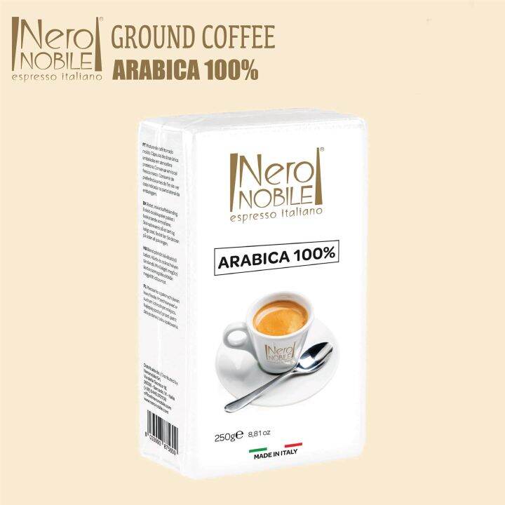 NERO NOBILE - ARABICA - GROUND COFFEE 250G - ITALIAN NESPRESSO | Lazada