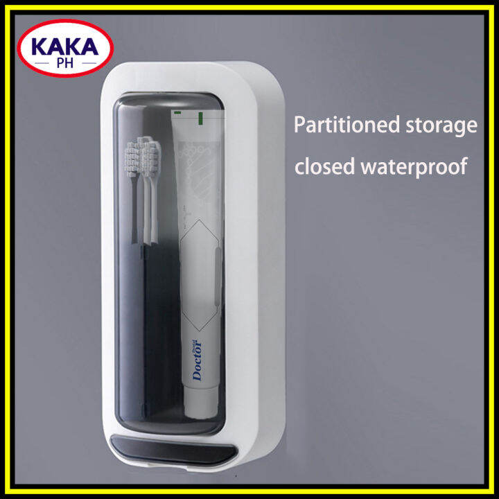 Watertight Lagayan Ng Toothbrush Holder Organizer Storage With Cover ...